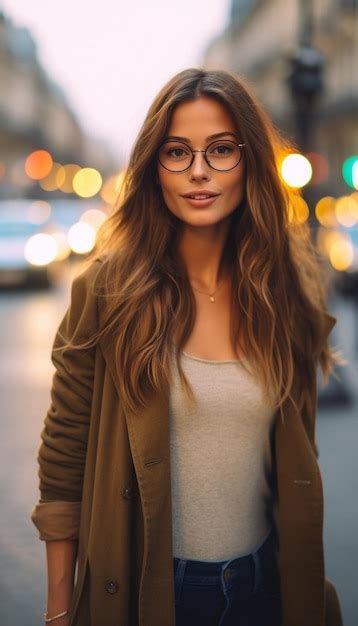 Premium Ai Image Beautiful Sensual And Attractive Woman With Light Brown Hair