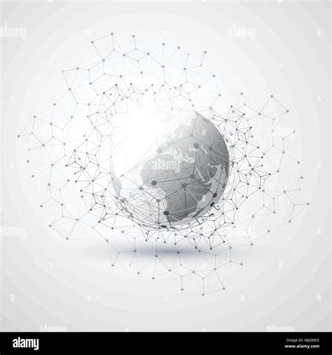Cloud Computing And Networks Concept With Earth Globe Global Digital