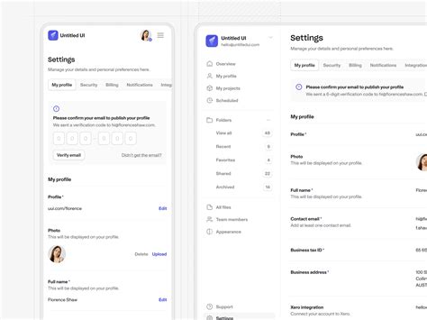 Profile Settings — Untitled Ui By Jordan Hughes® On Dribbble