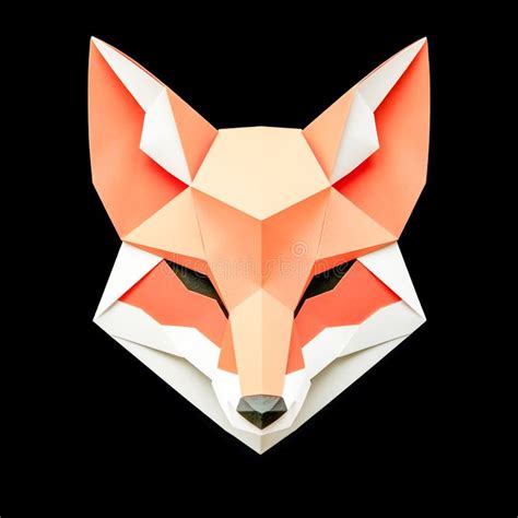 Crimson Fox Head Vector Design Element Stock Illustration Illustration Of Graphic Wildlife