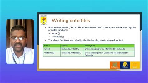 Python Programming Reading And Writing In File Using Python Youtube