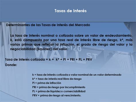 Tasa de interés Powerpoint