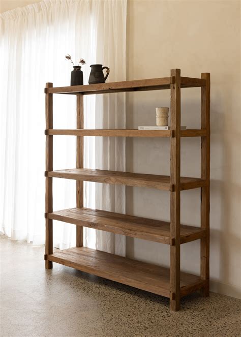 Rustic Teak Bookshelf 150