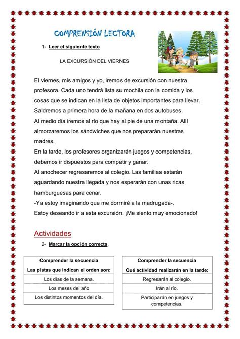 Comprension Lectora Para Cuarto Grado Image To U