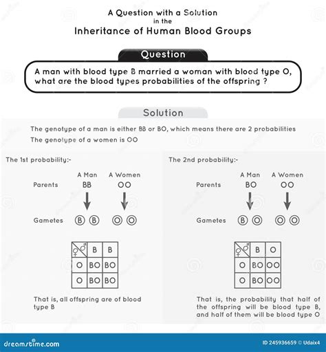 Question And Solution Inheritance Of Human Blood Group Infographic