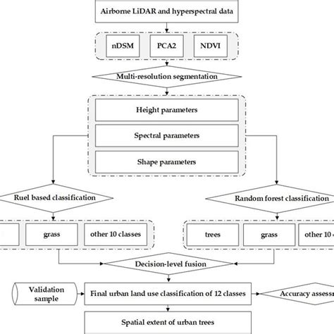 Flowchart Of Random Forest Classification For Urban Vegetation