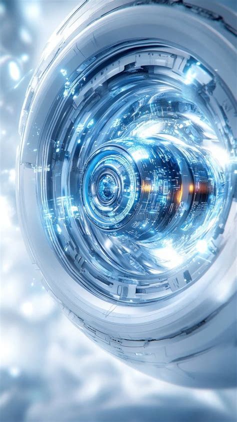 Detailed Close Up Reveals A High Tech Circular Component Featuring
