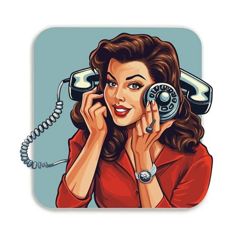 Premium Vector Onepersoncallingbyvintagetelephonesticker