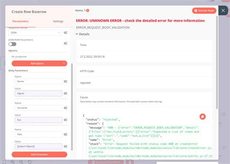 baserow upload file with node questions n8n community