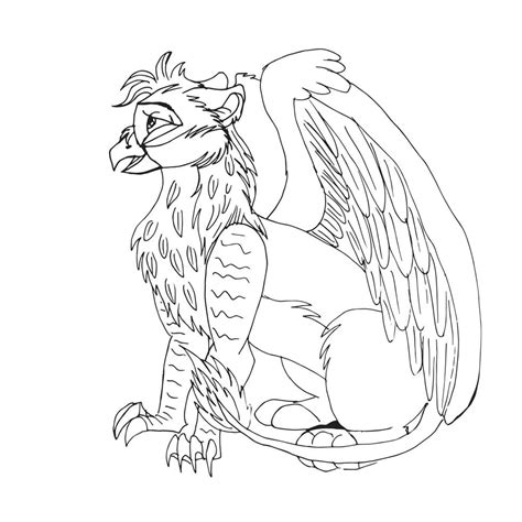 A Griffin Also Known As A Gryphon Or Griffon With Lion Body Wings And