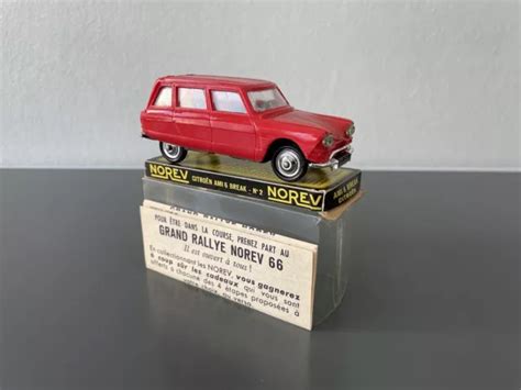 NOREV FRANCE 60S Citroën Ami 6 Break Num 2 Rouge Neuve en
