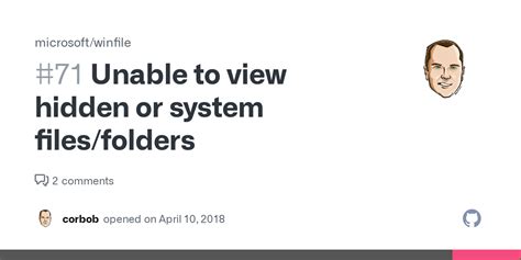 Unable To View Hidden Or System Files Folders Issue 71 Microsoft