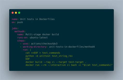the 4 ways to run your unit tests in ci with dockerfiles