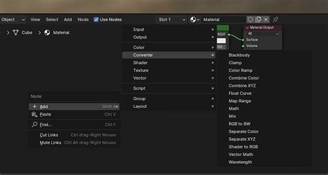 Add Shader Node And Add Modifier Menus Have Been Changed From