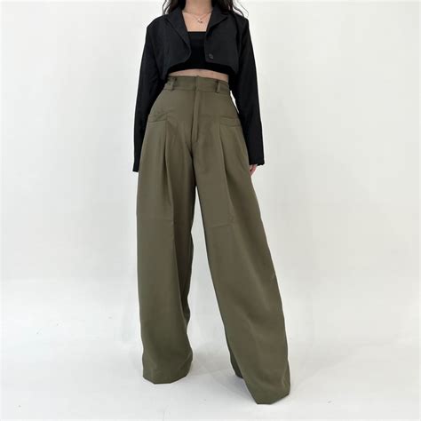 Jual GOUW PANTS Celana Panjang Wanita Wide Highwaist Pants Basic