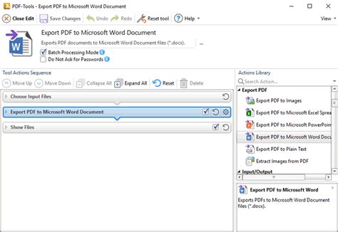 Default Tools Export PDF Tools Export PDF To Microsoft Word Document