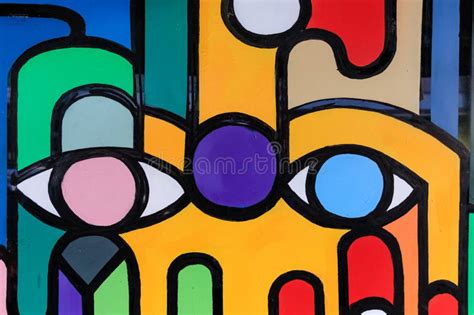 Multi Colored Windows Geometric Background Stained Glass Window Like