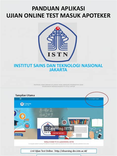 Panduan Ujian Online Test Masuk Apoteker Istn Pdf