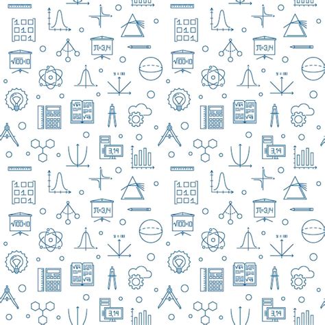 Premium Vector Science Technology Engineering And Math Seamless Pattern