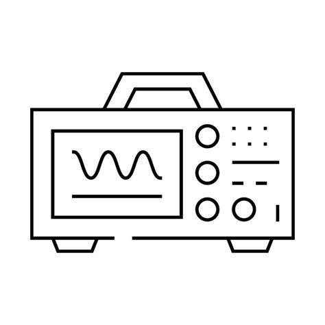 Oscilloscope Electrical Engineer Line Icon Illustration 48355856 Vector Art At Vecteezy