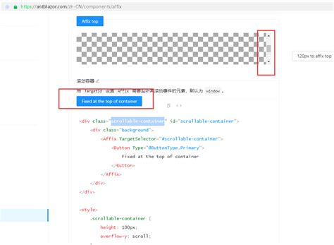 An Affix Bug In Documentation · Issue 2477 · Ant Design Blazorant