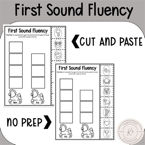First Sound Fluency Cut And Paste Classful