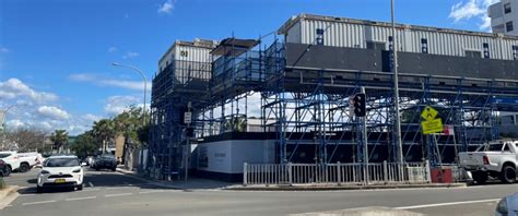 B Class Hoarding With Site Sheds Scaffold Studio