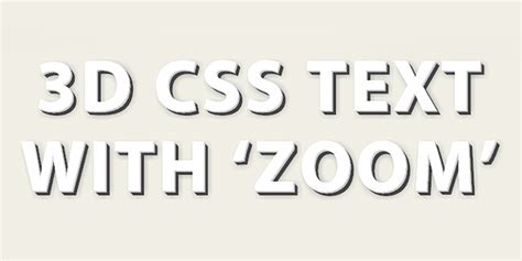 Cool And Fresh CSS Text Effects Tutorials