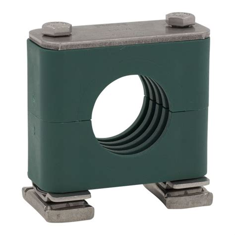 1 1 2 Tubing Clamp Light Series Strut Mount 316 Stainless Steel Hardware