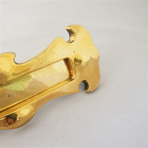 Brass Edwardian Antique Letterbox Architectural Decor