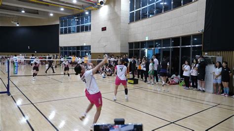 제7회 광주시토마토배 전국배드민턴대회 자강 여복 임순영 장준 Vs 강소이 이지연 Youtube