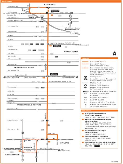 Line 207 Metro Schedule And Itinerary Pdf Los Angeles County Bus