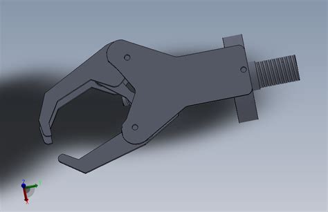 教学的机械手爪设计模型三维sw2010无参solidworks 2010模型图纸下载 懒石网