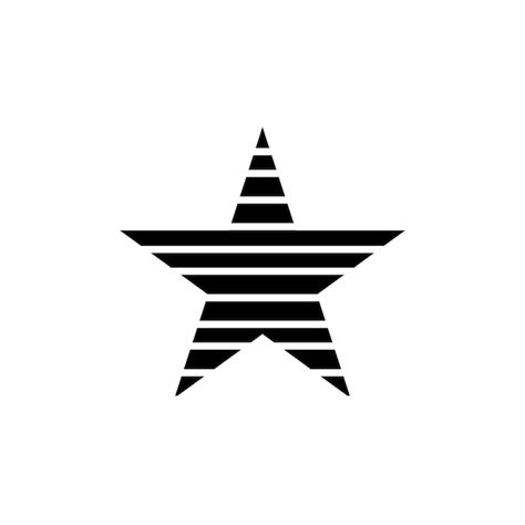 Stern Symbol In Flachem Design Sternsymbol Auf Weißem Hintergrund