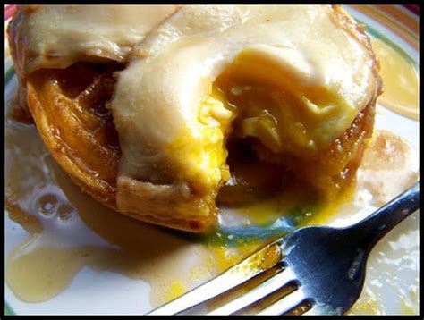 Easy Maple Syrup Fried Eggs Over Waffles Recipe 465