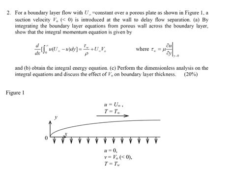 For A Boundary Layer Flow With Uinfinity Consta