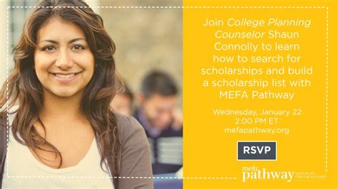 Mefa Pathway Can Help You Find College Scholarships Find Out How In Our Jan 22nd Webinar 2pm