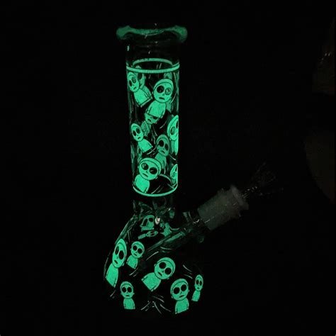 Basics 8 Glow In The Dark Beaker Bong Kings Pipes