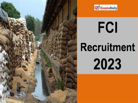 Fci Recruitment 2023 Released Personal Interview Only Download