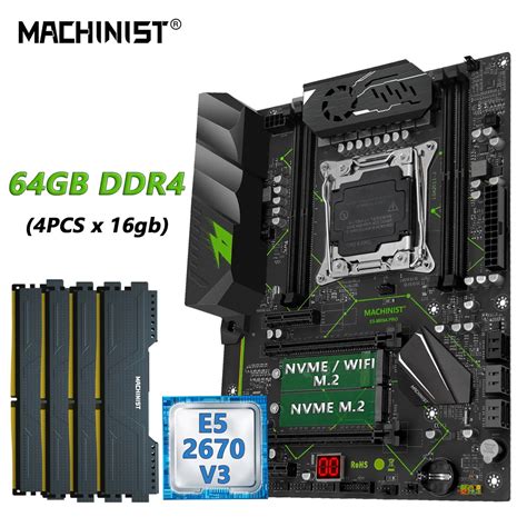 MACHINIST MR9A PRO X99 Conjunto de Kit para Placa Mãe CPU Xeon E5 2670