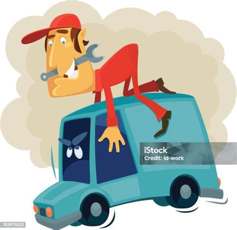 자동차모드 정비공 공격성에 대한 스톡 벡터 아트 및 기타 이미지 공격성 꼭대기 도주 차량 Istock