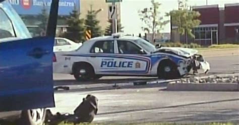 London Police Cruiser Crashes While Responding To Weapons Call