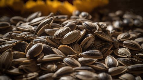Pile Of Sunflower Seeds And Sunflower Seeds Background Sunflower Seed