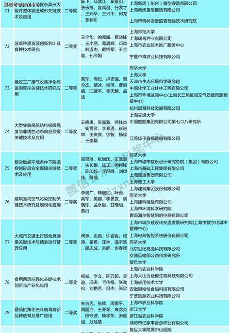 重磅2022年度上海市科学技术奖复评结果公布 进行 项目 人选