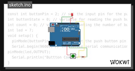 Push Button Counter Wokwi Esp32 Stm32 Arduino Simulator
