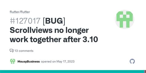 Bug Scrollviews No Longer Work Together After Issue