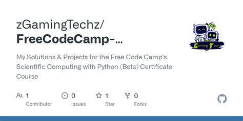 github zgamingtechz freecodecamp scientific computing with python