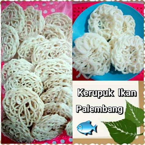 Jual Kerupuk Kriting Mawar Putih Besar Mentah Besar Rasa Ikan Asli Palembang Krupuk Aci