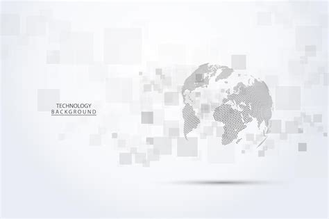 Conexión de red global diseño gráfico de tecnología de fondo abstracto sistemas inalámbricos de