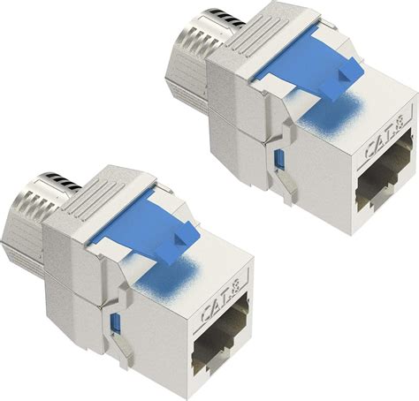 Kwmobile Keystone Module Kit Includes 8 Cat6a Shielded Keystone